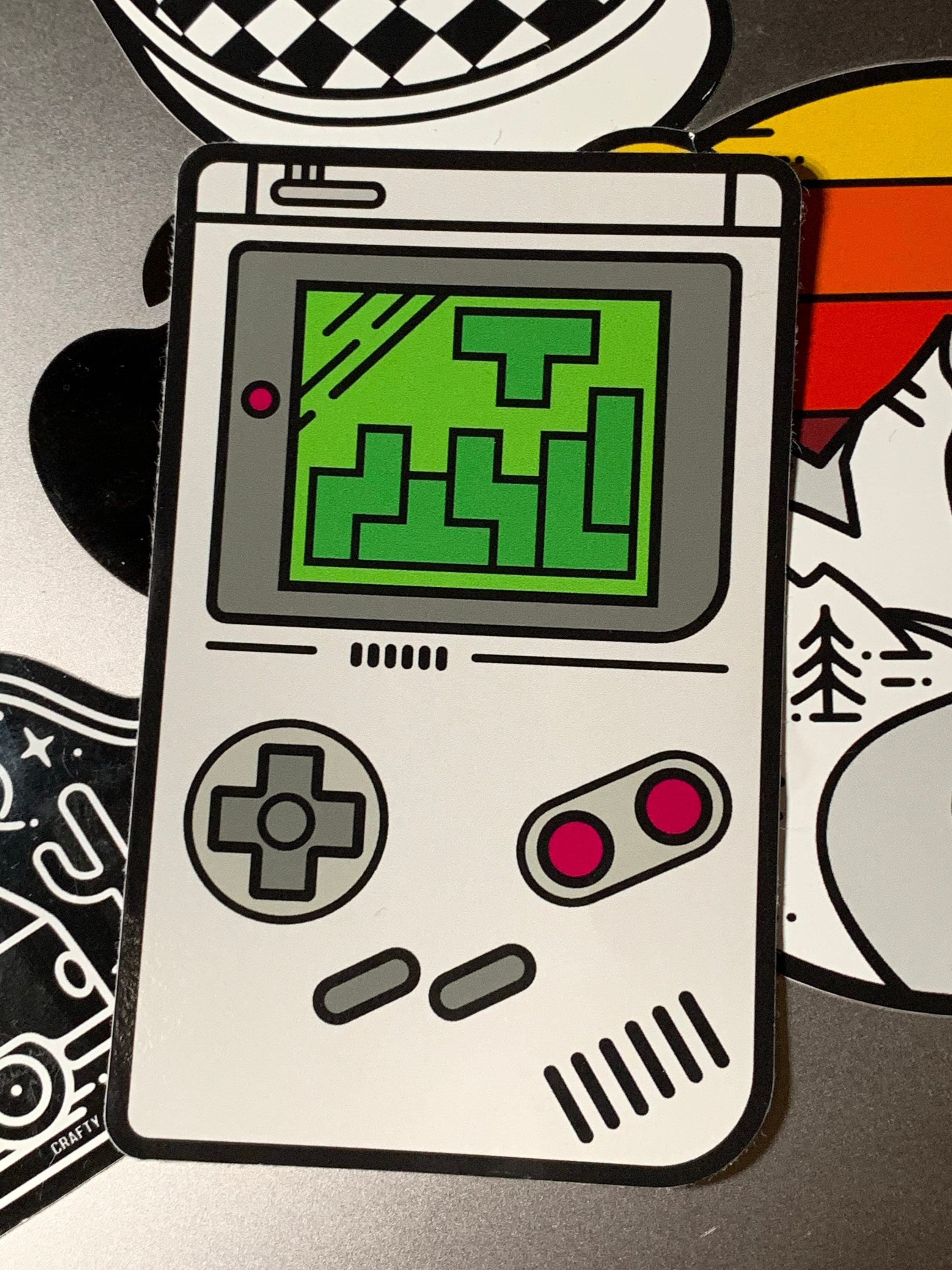 Retro Game Boy Games Console, Vinyl Laptop Stickers, a Great Gift for ...