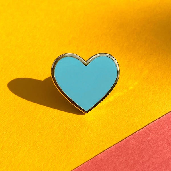 Heart Pin - Etsy