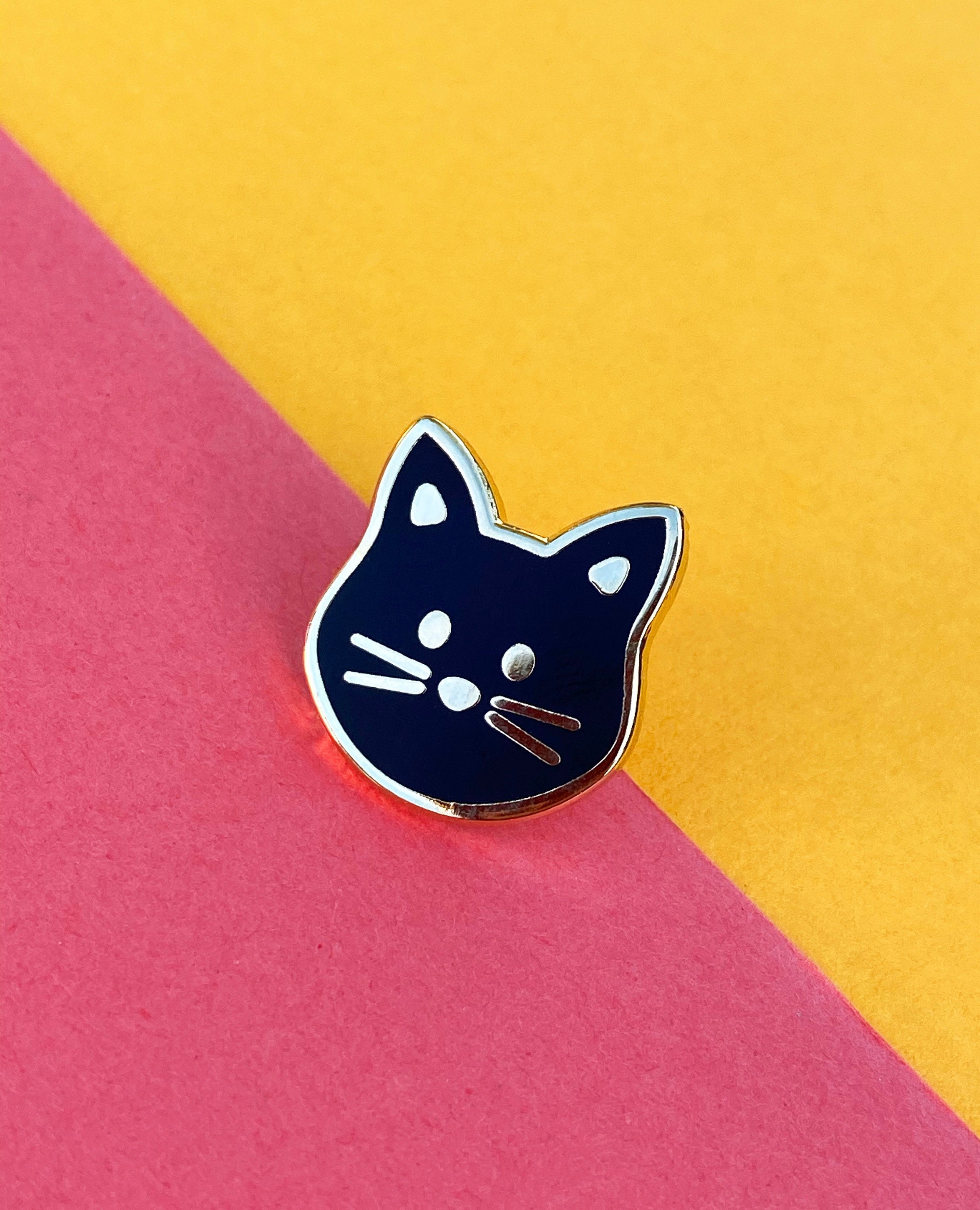 Black Cat Hard Enamel Pin Badge a Great Gift for Any Cat - Etsy UK