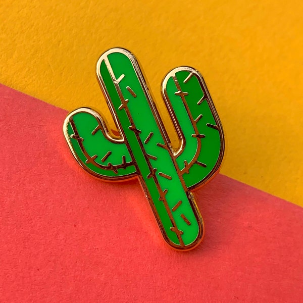 Cactus Enamel Pin - Etsy