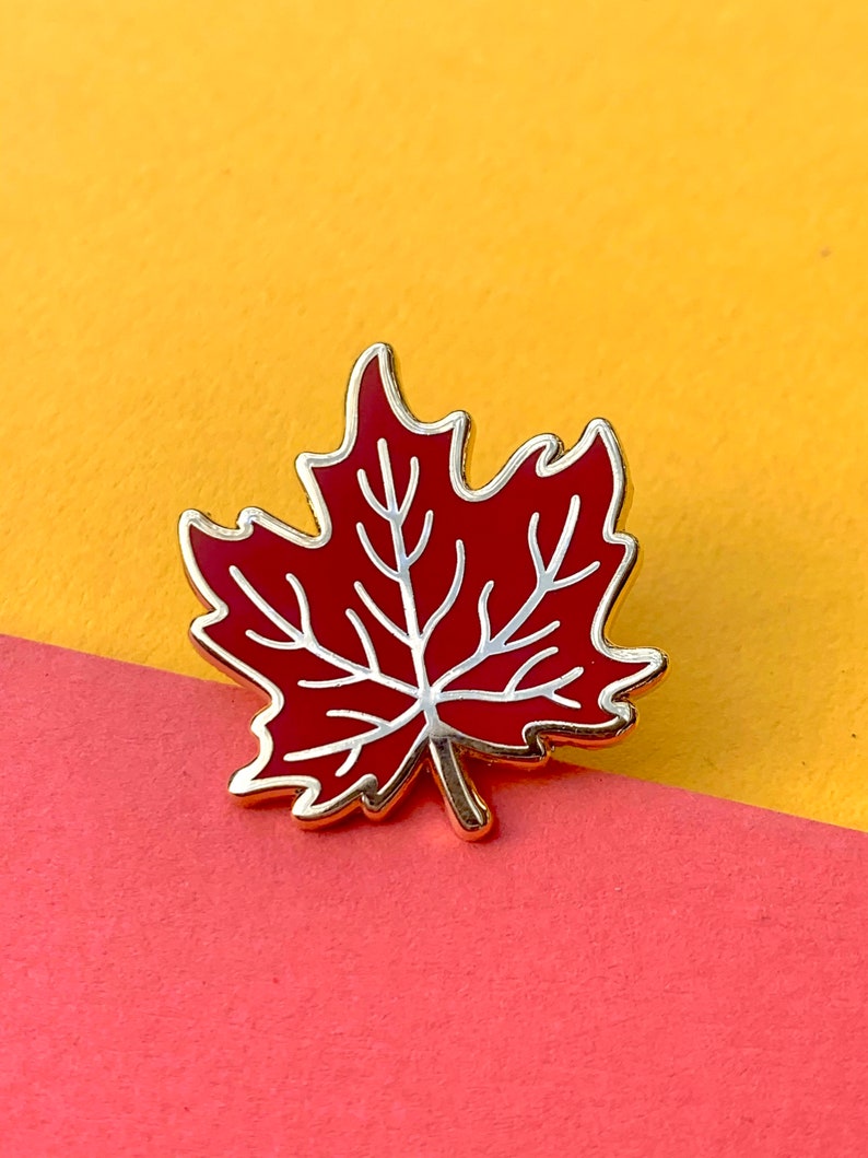 Autumn Leaf Duo 2 Hard Enamel Pins a Great Gift for Fall | Etsy
