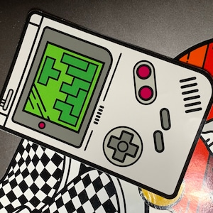 Retro Game Boy Games Console, Vinyl Laptop Stickers, a Great Gift for ...
