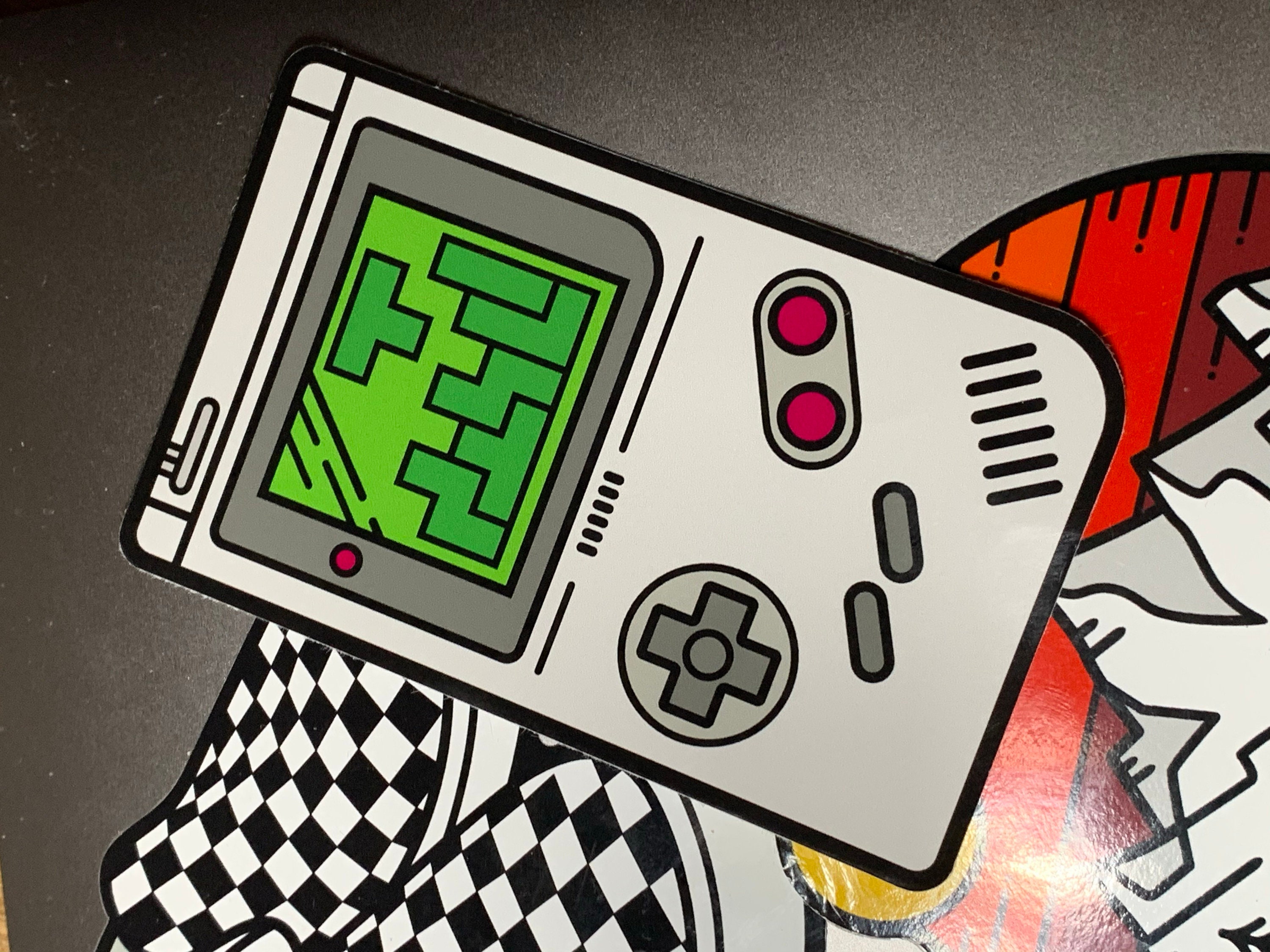 Retro Game Boy Games Console, Vinyl Laptop Stickers, a Great Gift for ...