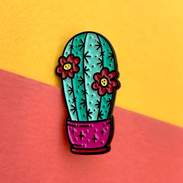 Cactus Pin - Etsy