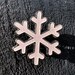 Festive Glitter Snow Flake Hard Enamel Pin, This Years Addition to Our ...