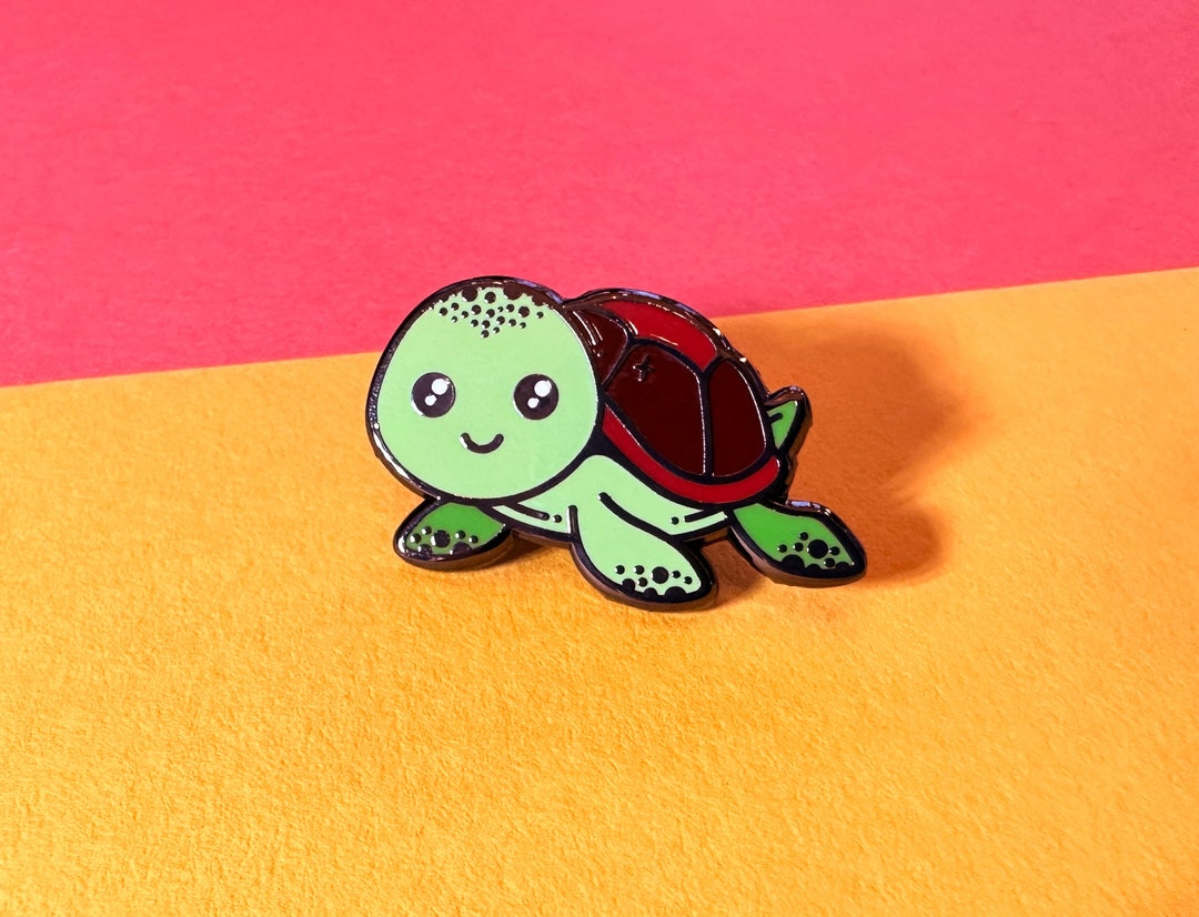 Tully the Turtle Hard Enamel Pin Badge, a Hero in a Half Shell!!! - Etsy
