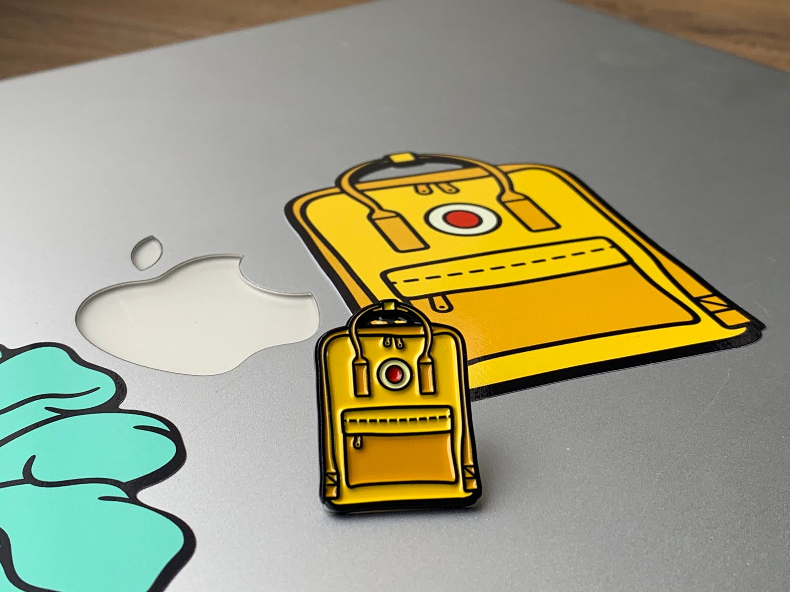 Kanken Backpack Enamel Pin and Vinyl Sticker a Great Gift for - Etsy