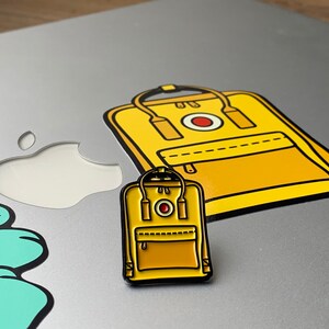 Kanken Backpack Enamel Pin and Vinyl Sticker a Great Gift for - Etsy