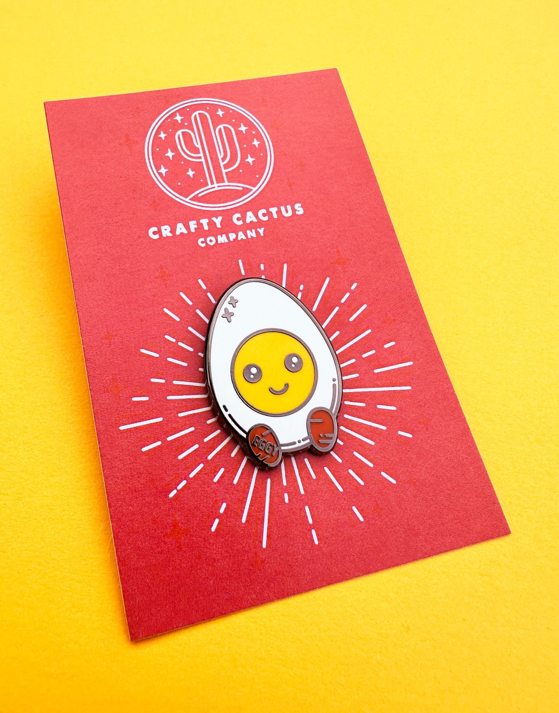 Eggy the Boiled Egg Hard Enamel Pin Badge, We Love This New Little ...