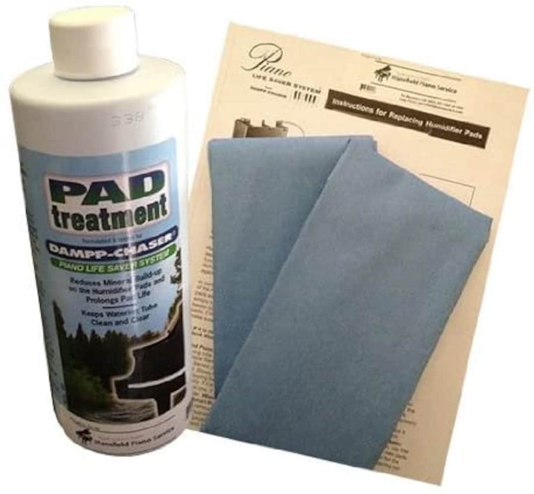 Dampp Chaser Piano Humidifier Pad Treatment 8 Oz Bottle With Two ...