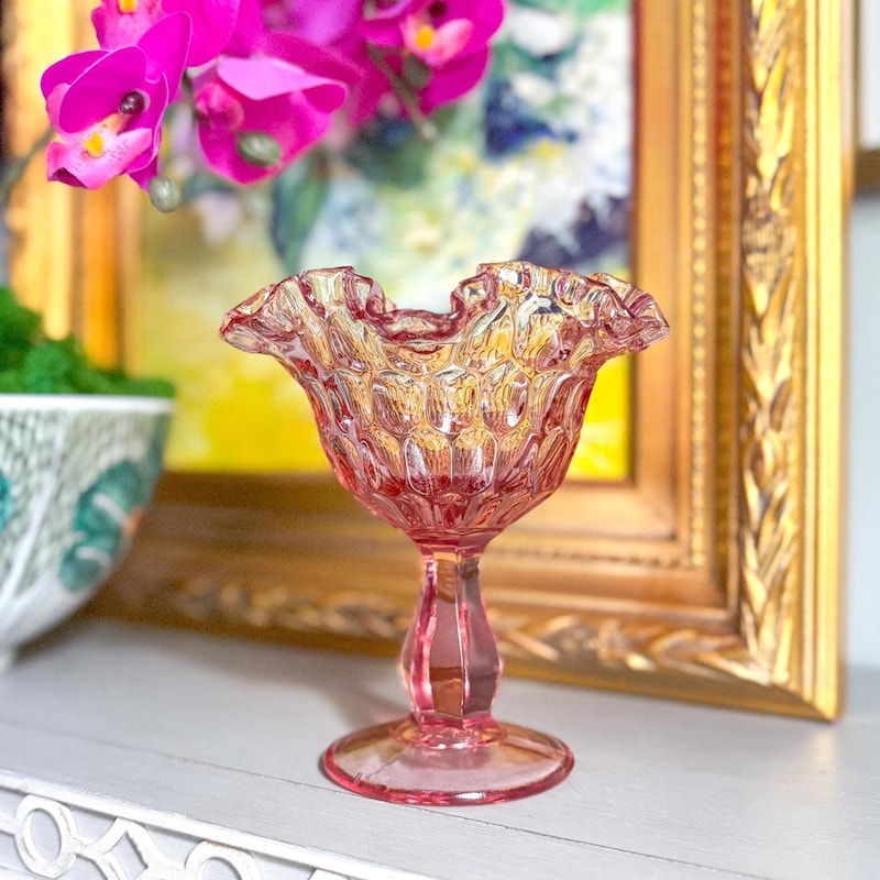 Compote Fenton Pink - Etsy