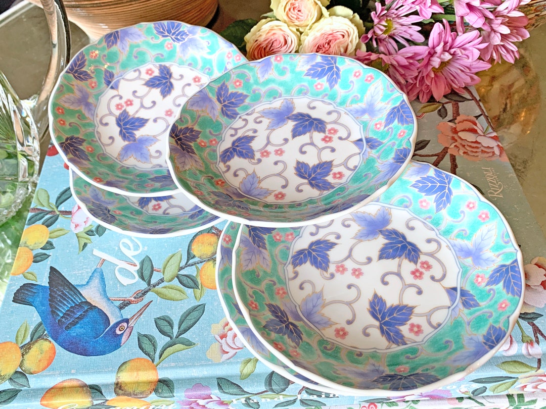 Set of 5 Vintage Japanese Saucer Plate Coasters Vintage - Etsy