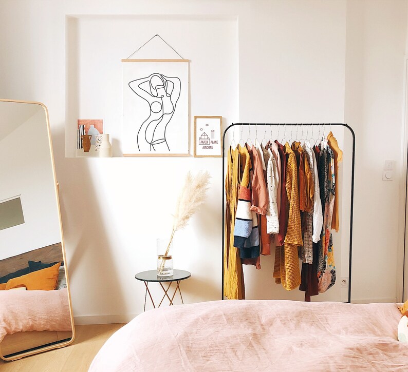 Akt Frau Line Art, Minimalistische Kunst, weibliche Linie Kunst, Frau ...