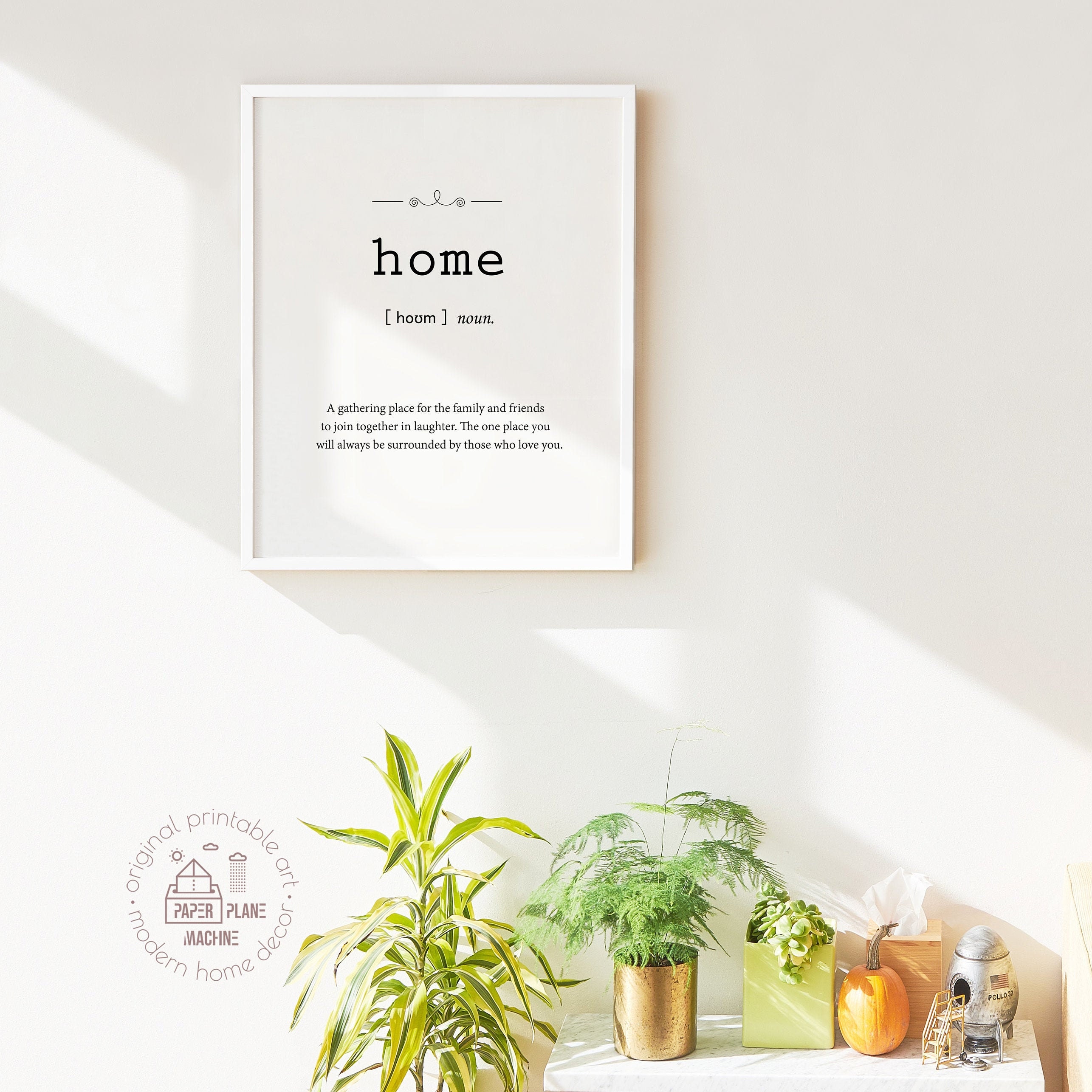 HOME Definition Print Living Room Art Print Printable - Etsy