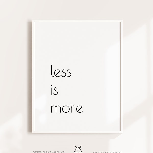 Less is More - Etsy