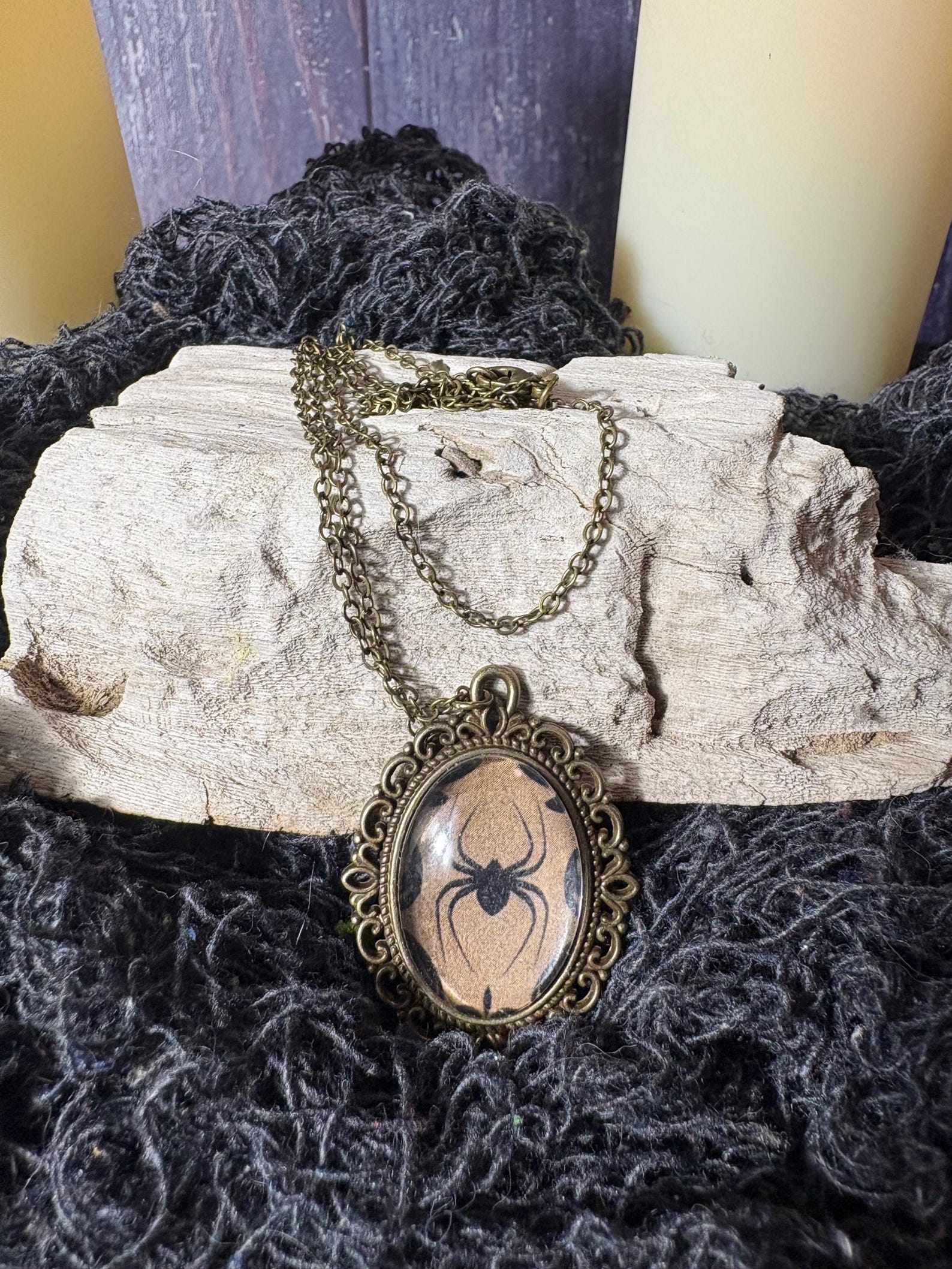 Spider Necklace | Witchy Necklace | Goth Jewelry | Creepy Jewelry ...