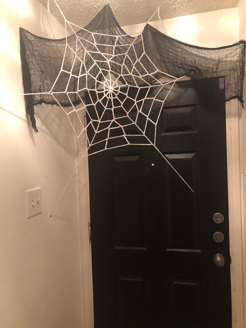 Spiderweb Home Decor | Witchy Aesthetic | Spider Web Crochet - Etsy