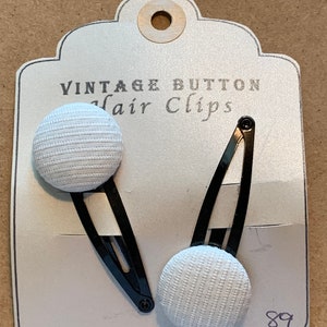 Assorted Vintage Button Hair Clips - Etsy UK