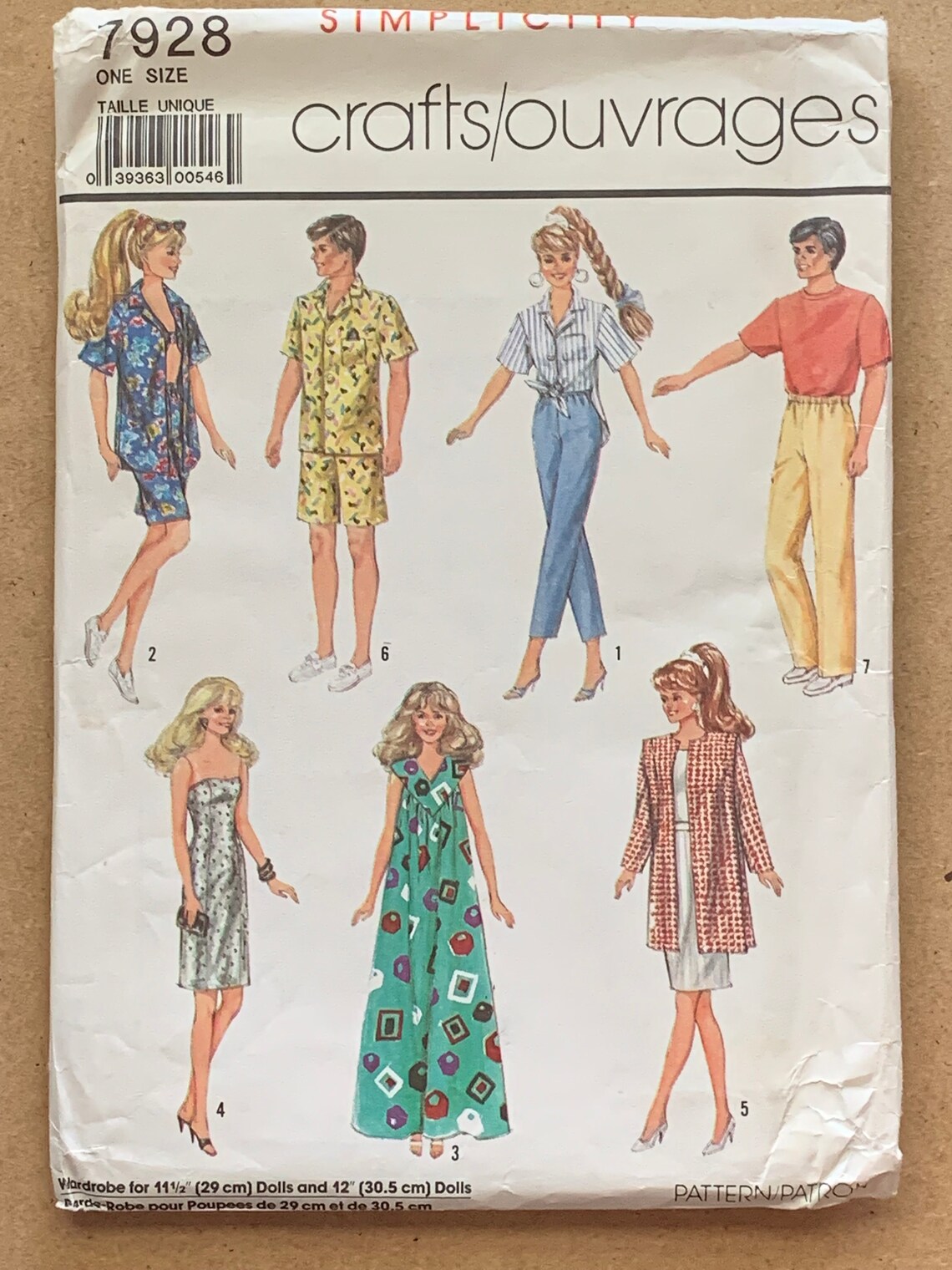 Simplicity Barbie/skipper Wardrobe Patterns - Etsy
