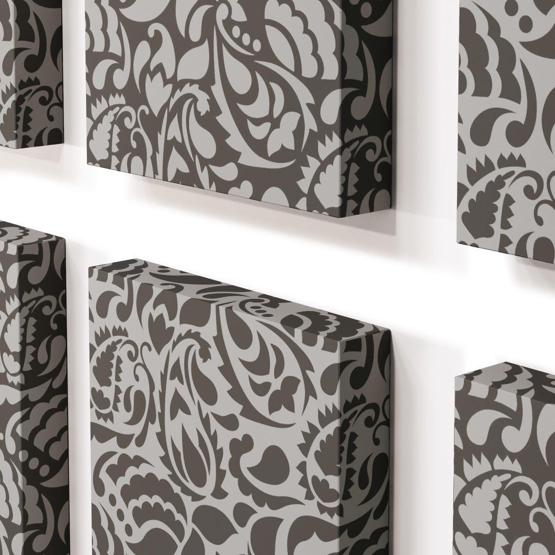 Acoustic Panel With Decorative Paisley Pattern – Sound Absorbing Wall ...