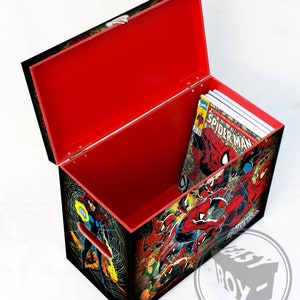 Spider Man 90's todd Mcfarlane Large Comic Book Hard Box Chest MDF - Etsy