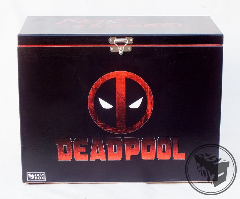 Large Comic Book Hard Box Chest MDF Deadpool 2 | Etsy