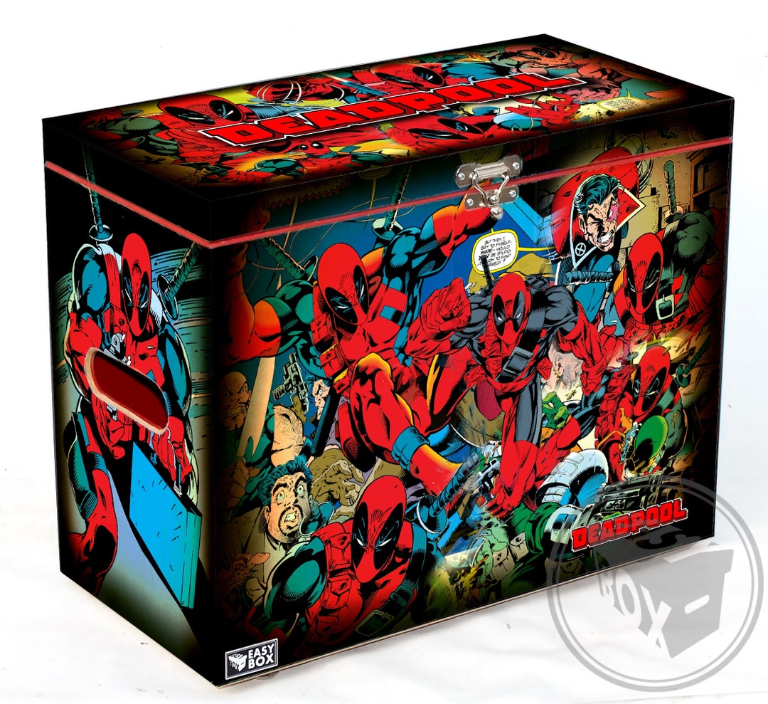 Deadpool 90's - Large Comic Book Hard Box Chest MDF - Etsy
