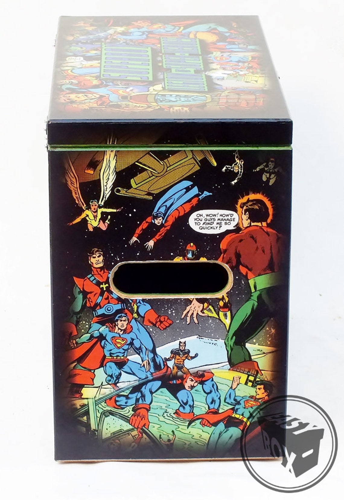 Large Comic Book Hard Box Chest MDF Legion of Super Heroes | Etsy