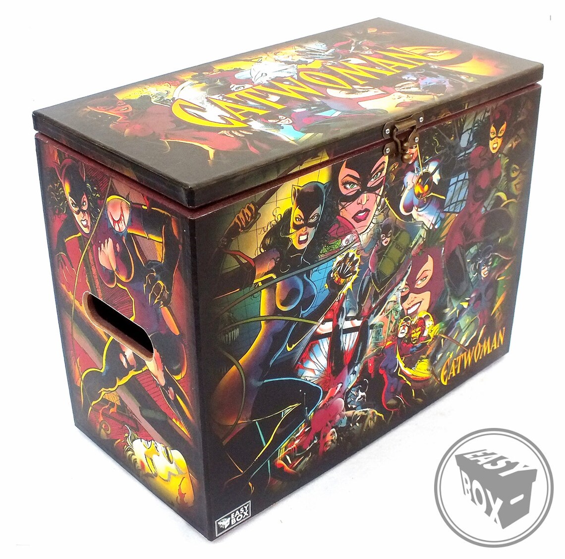Catwoman 90s by Jim Balent Large Comic Book Hard Box Chest | Etsy