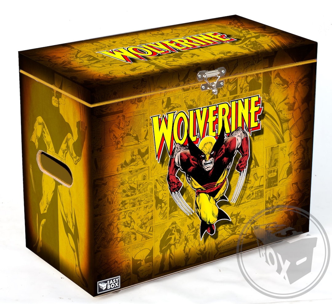 Large Comic Book Hard Box Chest MDF Wolverine - Etsy