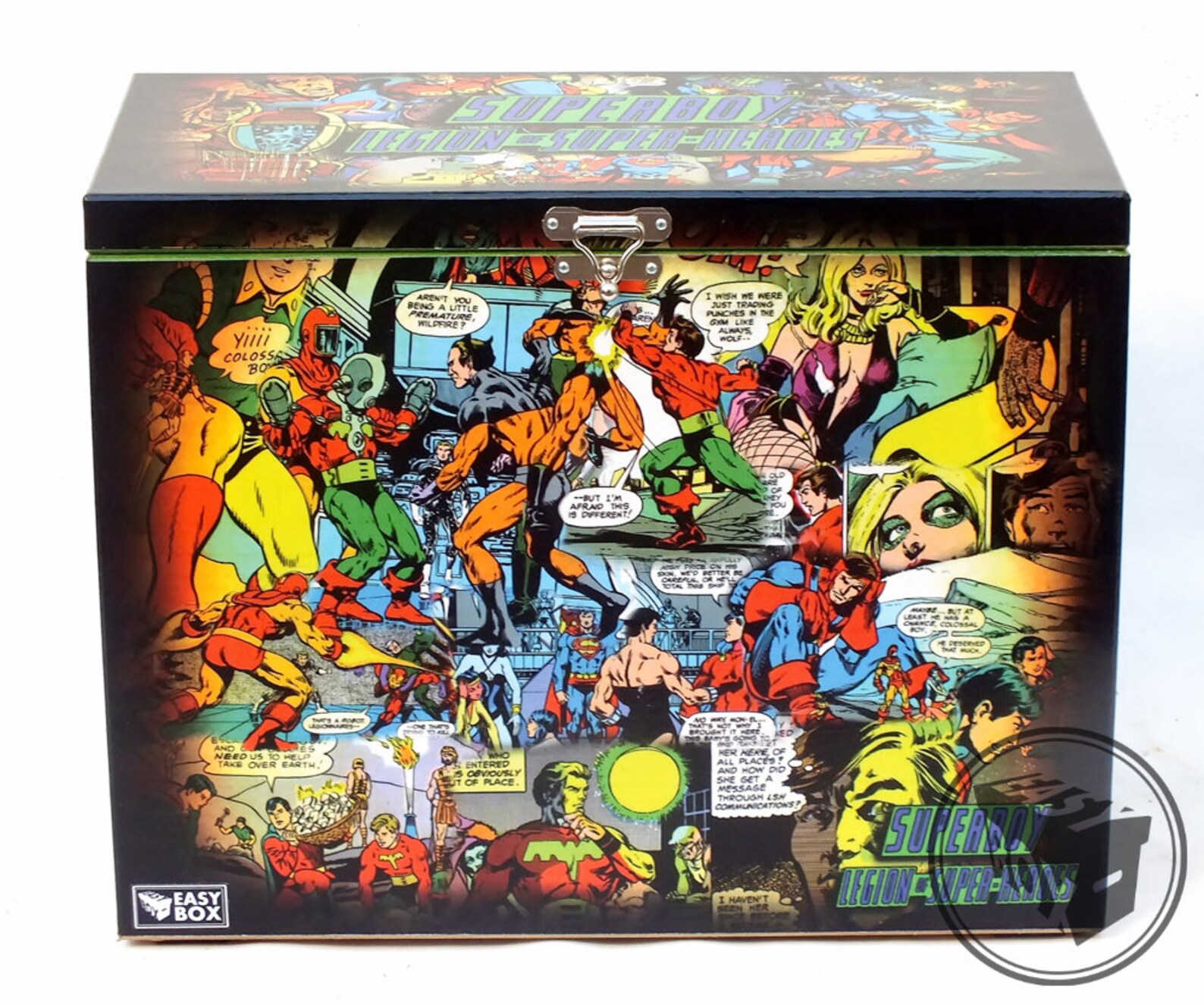 Large Comic Book Hard Box Chest MDF Legion of Super Heroes - Etsy