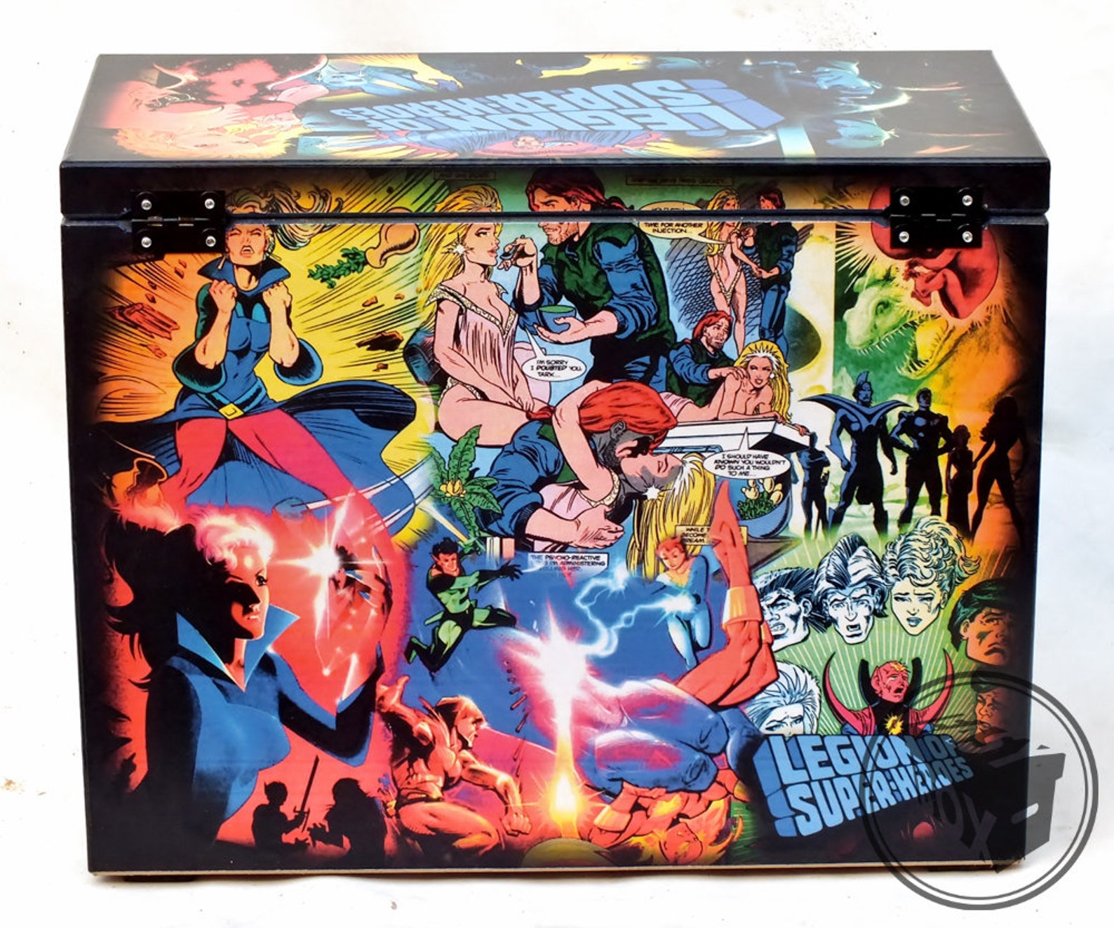 Large Comic Book Hard Box Chest MDF Legion of Super Heroes 3 - Etsy