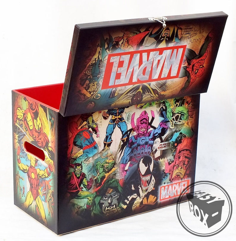 Marvel Classics Large Comic Book Hard Box Chest MDF | Etsy