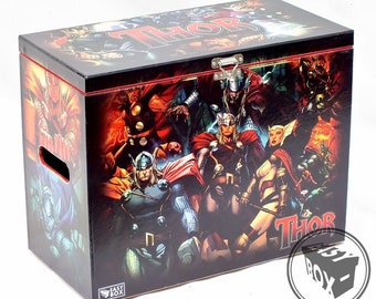 Large Comic Book Hard Storage Box Chest MDF Marvel Comics | Etsy