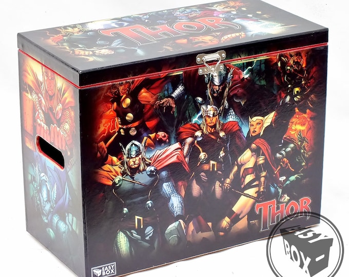 Large Comic Book Hard Storage Box Chest MDF Thor - Etsy