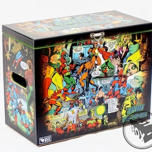 Large Comic Book Hard Box Chest MDF Legion of Super Heroes - Etsy