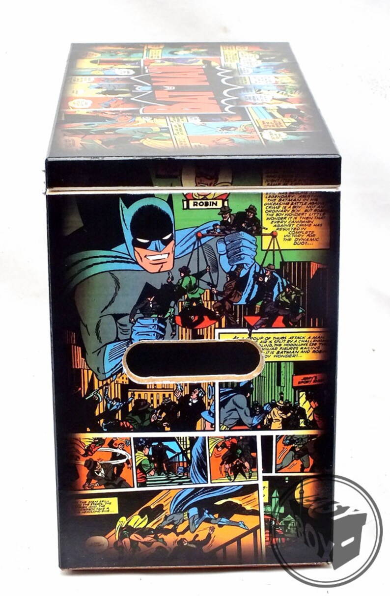 Large Comic Book Hard Storage Box Chest MDF Batman 40's - Etsy