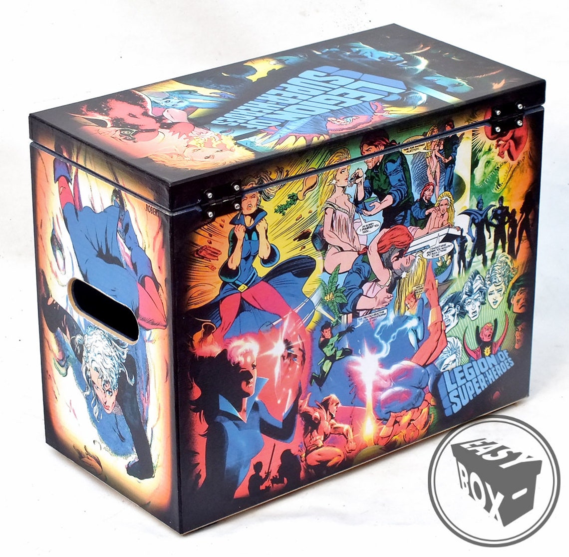 Large Comic Book Hard Box Chest MDF Legion of Super Heroes 3 - Etsy