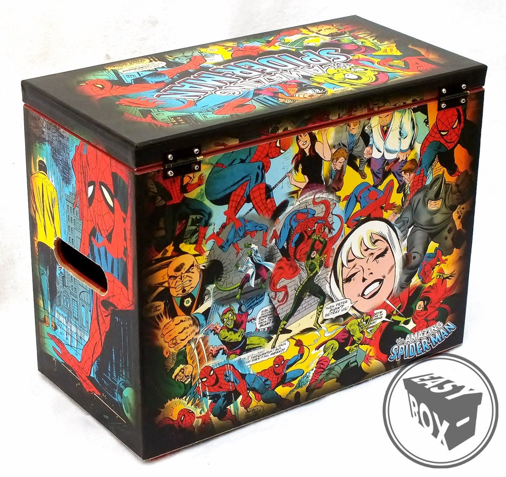 Spider Man by John Romita Large Comic Book Hard Box Chest - Etsy