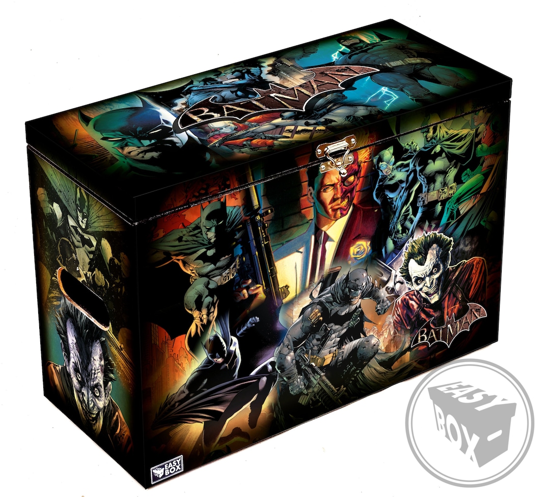 Batman Large Comic Book Hard Box Chest MDF - Etsy