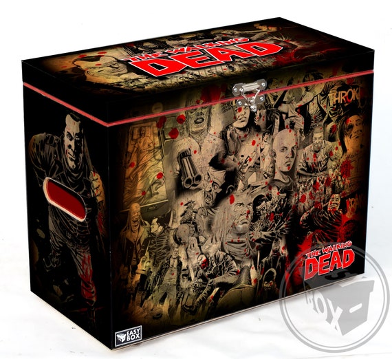 The Walking Dead Large Comic Book Hard Box Chest MDF | Etsy