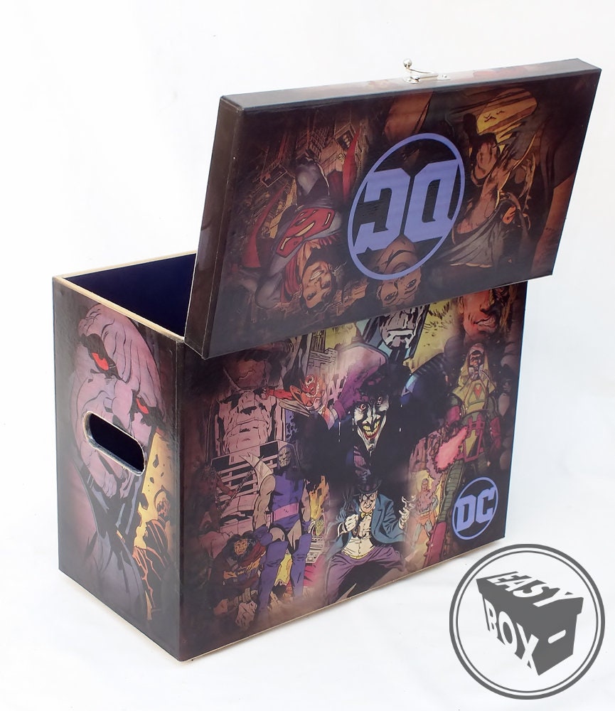 Large Comic Book Hard Box Chest MDF DC Comics | Etsy