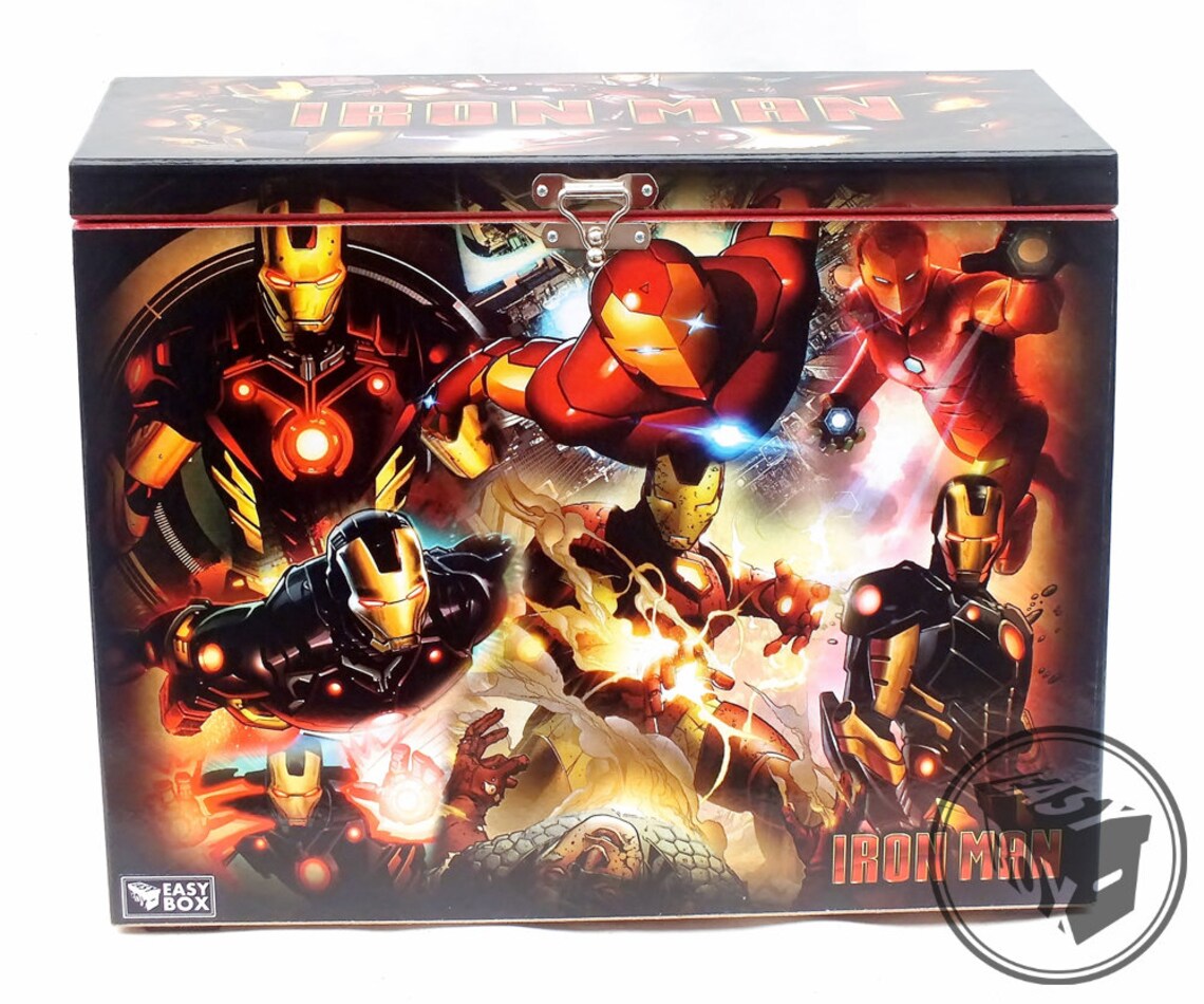 Iron Man Large Comic Book Hard Storage Box Chest MDF - Etsy