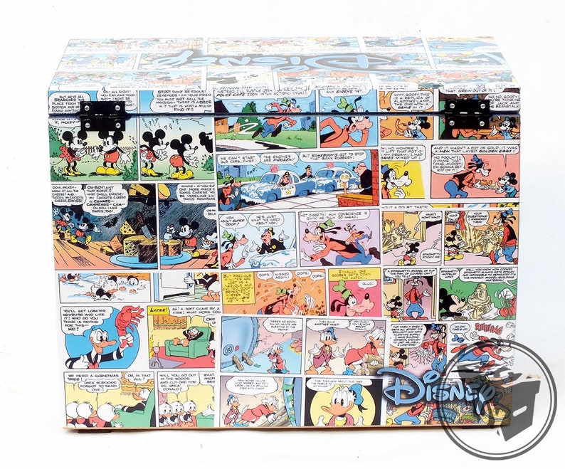 Large Comic Book Hard Storage Box Chest MDF Disney - Etsy