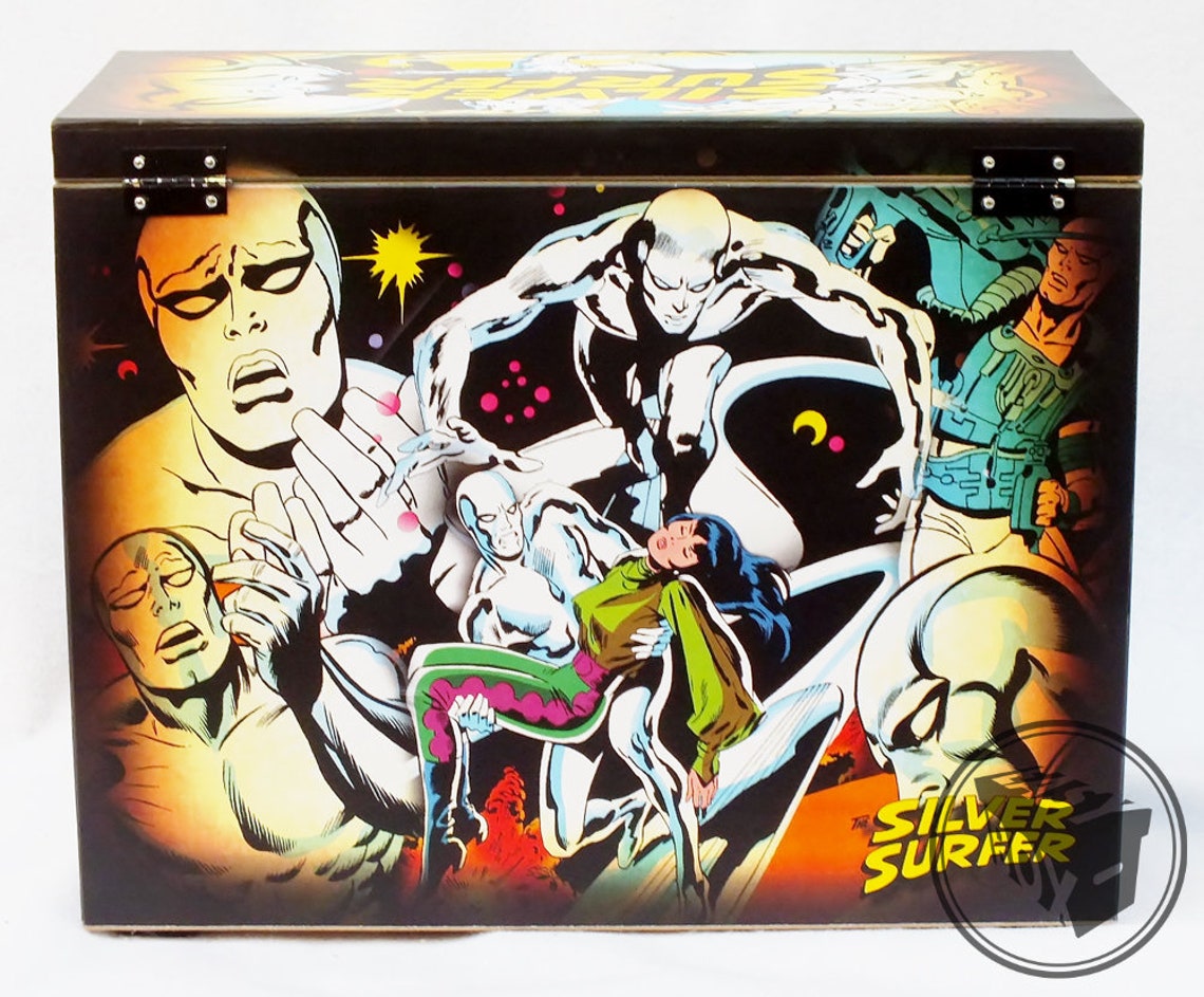 Silver Surfer - Large Comic Book Hard Box Chest MDF - Etsy