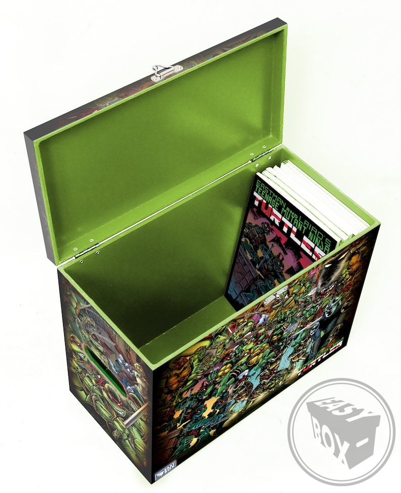 Teenage Mutant Ninja Turtles - Large Comic Book Hard Box Chest MDF - Etsy