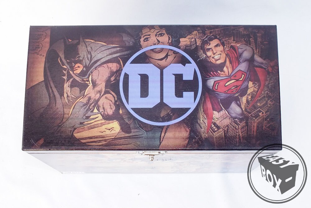 Large Comic Book Hard Box Chest MDF DC Comics | Etsy