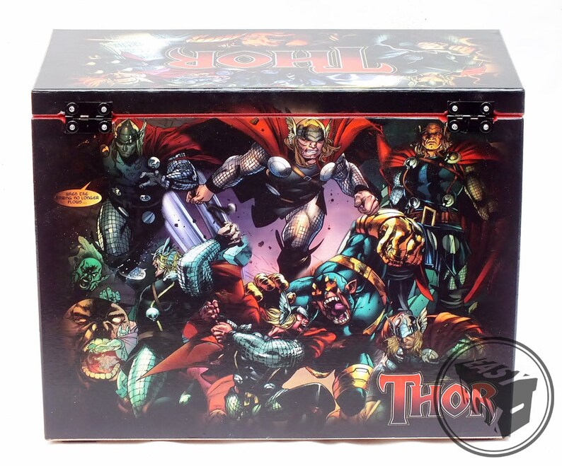 Large Comic Book Hard Storage Box Chest MDF Thor | Etsy