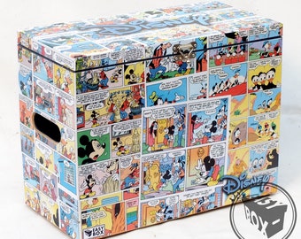 Large Comic Book Hard Storage Box Chest MDF Marvel Comics | Etsy