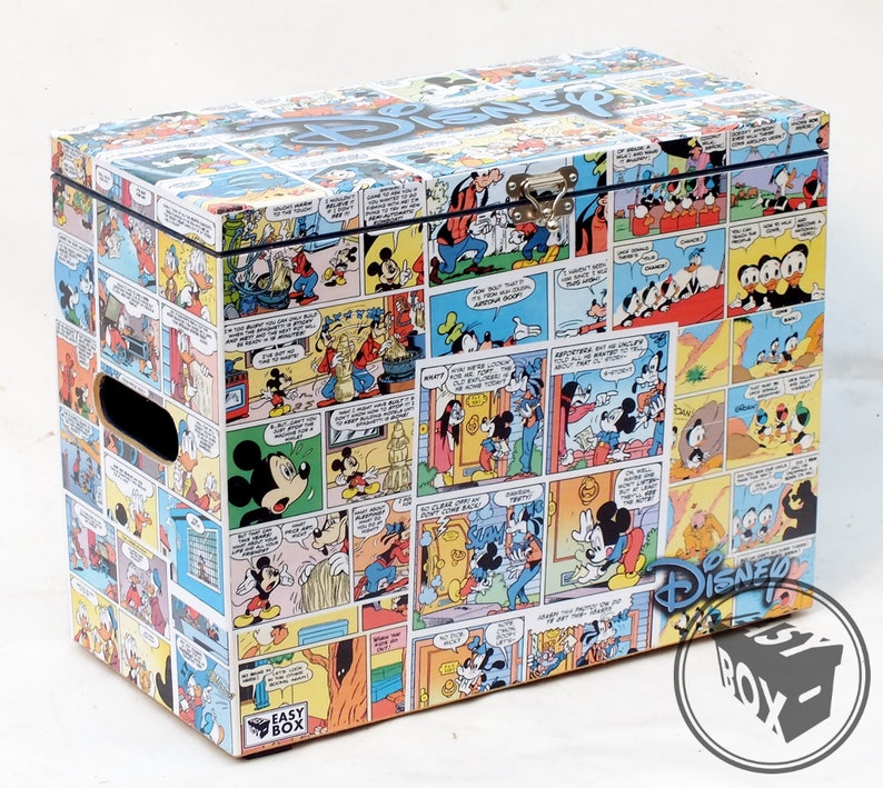 Large Comic Book Hard Storage Box Chest MDF Disney - Etsy